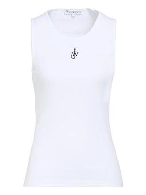 JW Anderson Ribbed Jersey Tank Top - White