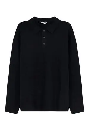 HEVO Viscose Blend Polo Shirt - Black