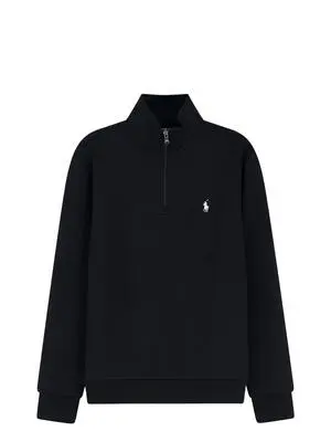 Polo Ralph Lauren Cotton And Recycled Polyester Sweatshirt Black