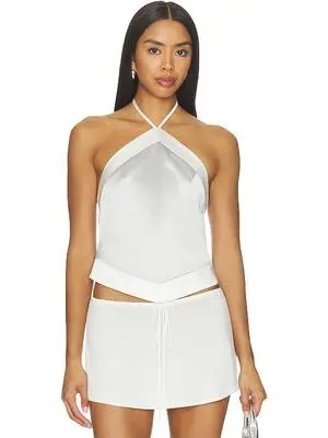 ALL THE WAYS Halter Neck Top - Grey