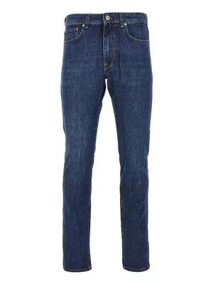 Incotex Stretch Denim Slim Fit Jeans - Blue
