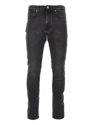 Incotex Slim Fit Stretch Denim Jeans - Black