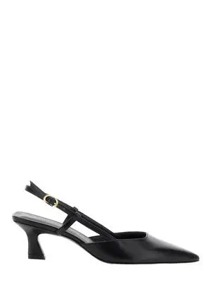 STUART WEITZMAN Pointed Toe Slingback High Heel Sandals - Black