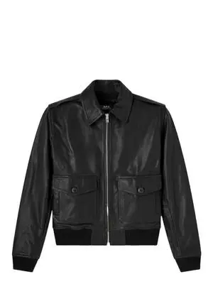 A.p.c. Gael Zip Bomber Jacket - Black