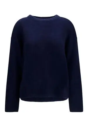LISA YANG Lova Crewneck Knitted Sweater - Navy