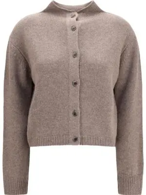 LISA YANG Zirelle Ribbed Knit Cardigan - Brown