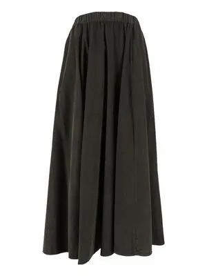 Aspesi High Waist Pleated Skirt - Black