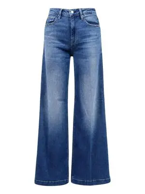 Guess Belt-loop Wide-leg Jeans - Blue