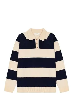 LES DEUX Striped Long-sleeve Sweater - No