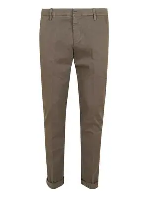 DONDUP Tailored Trousers With Belt Loops - Brown