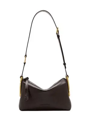 Marc Jacobs Scene Medium Shoulder Bag In Crinkle Leather - Black