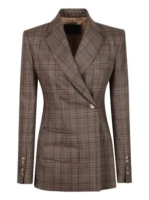 DONDUP Checked Blazer With Notch Lapel - No