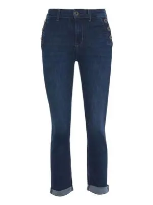 Liu Jo Skinny Jeans With Decorative Buttons - Blue