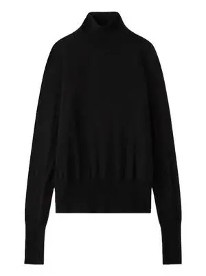 JOSEPH Yara Cashmere High Neck Jumper - Black