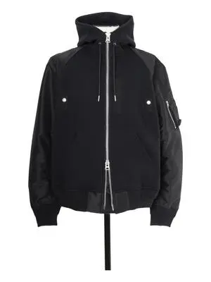 Sacai Sponge Sweat Hoodie - Black