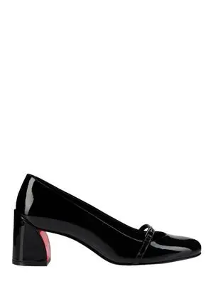 CHRISTIAN LOUBOUTIN Jane Nina Patent-leather Buckle-strap Pumps - Black