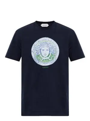 Versace Short-sleeved T-shirt - Navy Blue