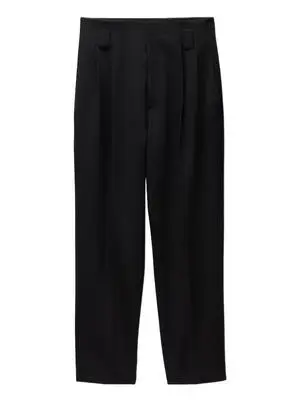 Versace Stretch Wool Tailored Pants - Black