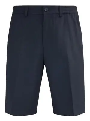 Hugo Boss Tailored Shorts With Elasticated Waistband - Black