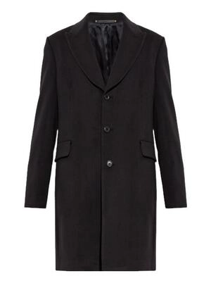 Paul Smith Single Breasted Long Sleeved Coat - Black