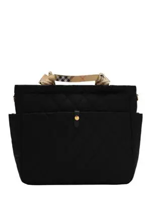 Burberry Quilted Nylon Baby Changing Bag - Black