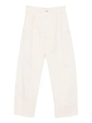 Brunello Cucinelli Pleated Wide-leg Trousers - White