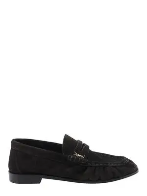 Saint Laurent SAINT LAURENT Calfskin Loafer Brown