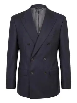 Dolce & Gabbana Double Breasted Wool Jacket - Multicolor