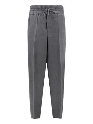 AMI Paris Virgin Wool Trousers - Multicolor