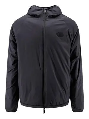 Burberry Dunwich Nylon Jacket With Ekd Patch - Black