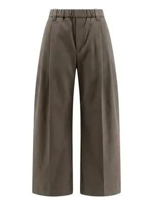 Brunello Cucinelli BRUNELLO CUCINELLI Cotton Trousers With Monili Detail Multicolor