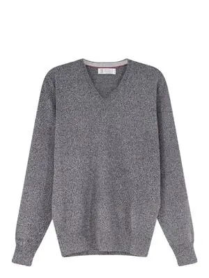 Brunello Cucinelli BRUNELLO CUCINELLI V-Neck Cashmere Sweater Multicolor