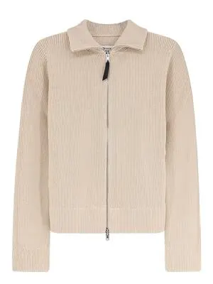 MAISON MARGIELA MAISON MARGIELA Wool Blend Zip-Up Cardigan