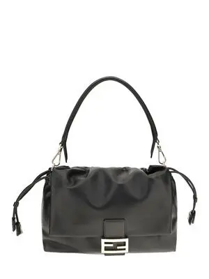Fendi Baguette Soft Nappa Leather Shoulder Bag - Black