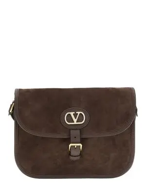 Valentino Garavani Antibes Suede Shoulder Bag - Brown