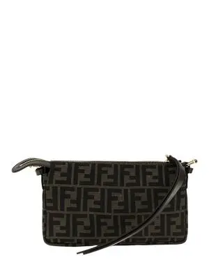 Fendi All-over Monogram Jacquard Shoulder Bag - Brown
