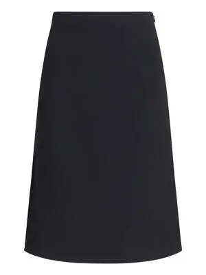Fendi Wool And Silk Midi Pencil Skirt - Black
