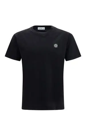 Stone Island Logo Patch T-shirt - Black