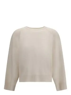 Brunello Cucinelli BRUNELLO CUCINELLI Cashmere Crewneck Sweater White