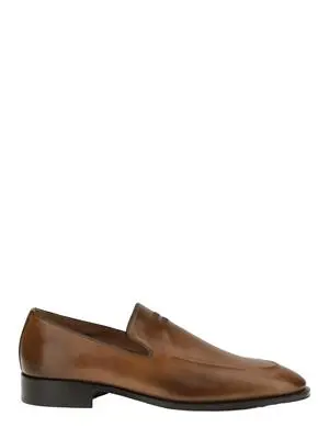Miu Miu Leather Loafers - Brown