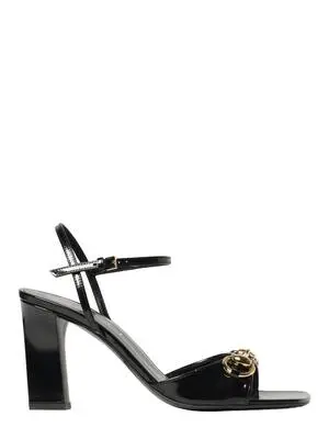 Gucci Heeled Sandals With Horsebit Detail - Black