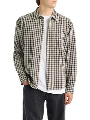 Obey Bigwig Axel Check Woven Shirt - Black Multi