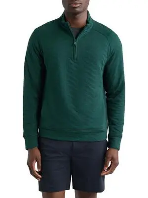 G/fore G/FORE Dunes Quilted Quarter-Zip Pullover Pine