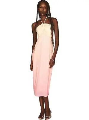 ELEVATOR DISCO Star Night Halter Midi Dress - Pink