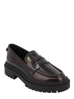 Mia Henrik Platform Penny Loafer - Wine