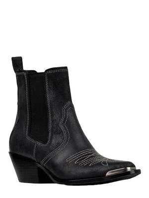DONALD PLINER Tayden Western Chelsea Boot - Black