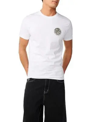 Rip Curl Wettie Passage Logo Cotton Graphic T-shirt White