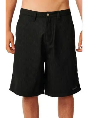 Rip Curl Rip Curl Archive Pinstriped Relaxed Fit Shorts Black