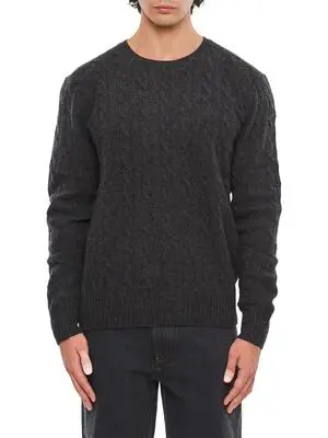 Polo Ralph Lauren Cable Knit Crew Neck Pullover - Grey