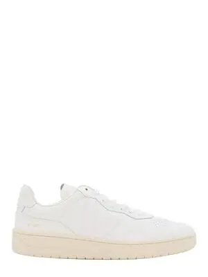 VEJA Veja V-90 Leather Lace-Up Sneakers White